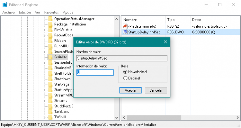Asignar un Valor DWORD (32 bits) en el Registro de Windows | ZeppelinuX
