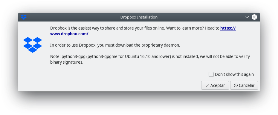 Cómo instalar Dropbox en Debian | ZeppelinuX