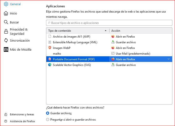 Elegir qué hacer al abrir enlaces en Firefox | ZeppelinuX